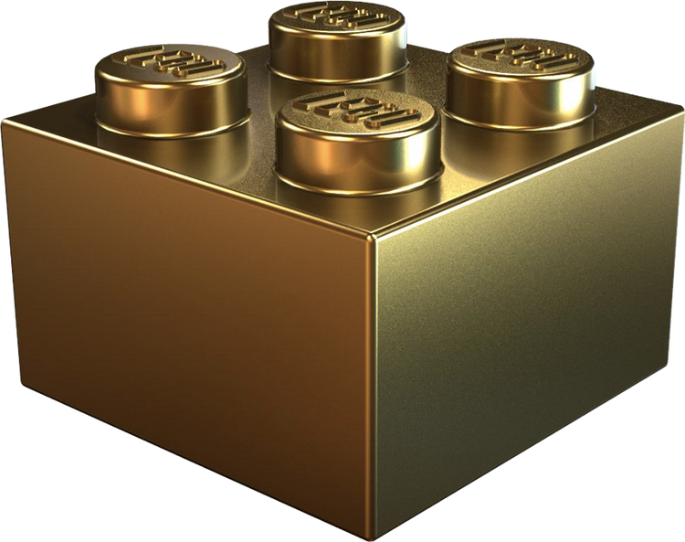 LEGO Gold Brick – LAminifigs