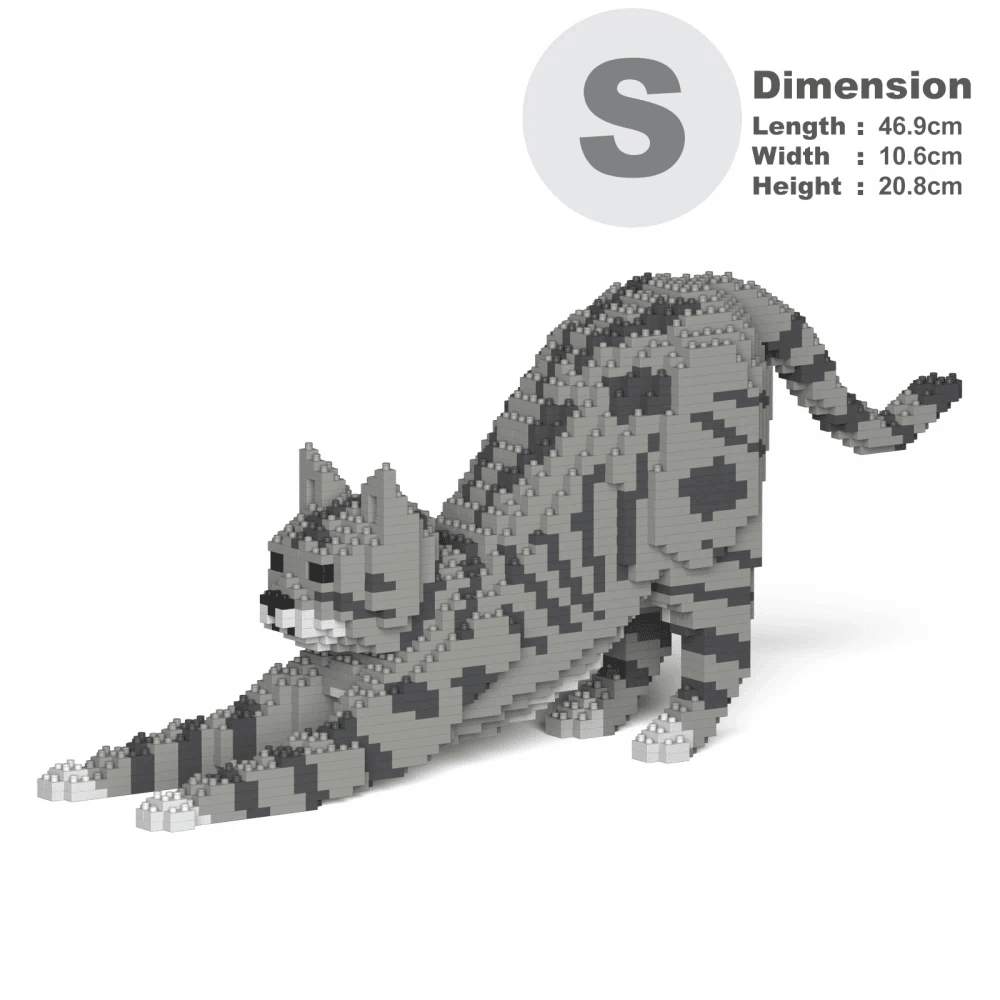 Grey Tabby (lighter) Cats Sculptures – LAminifigs
