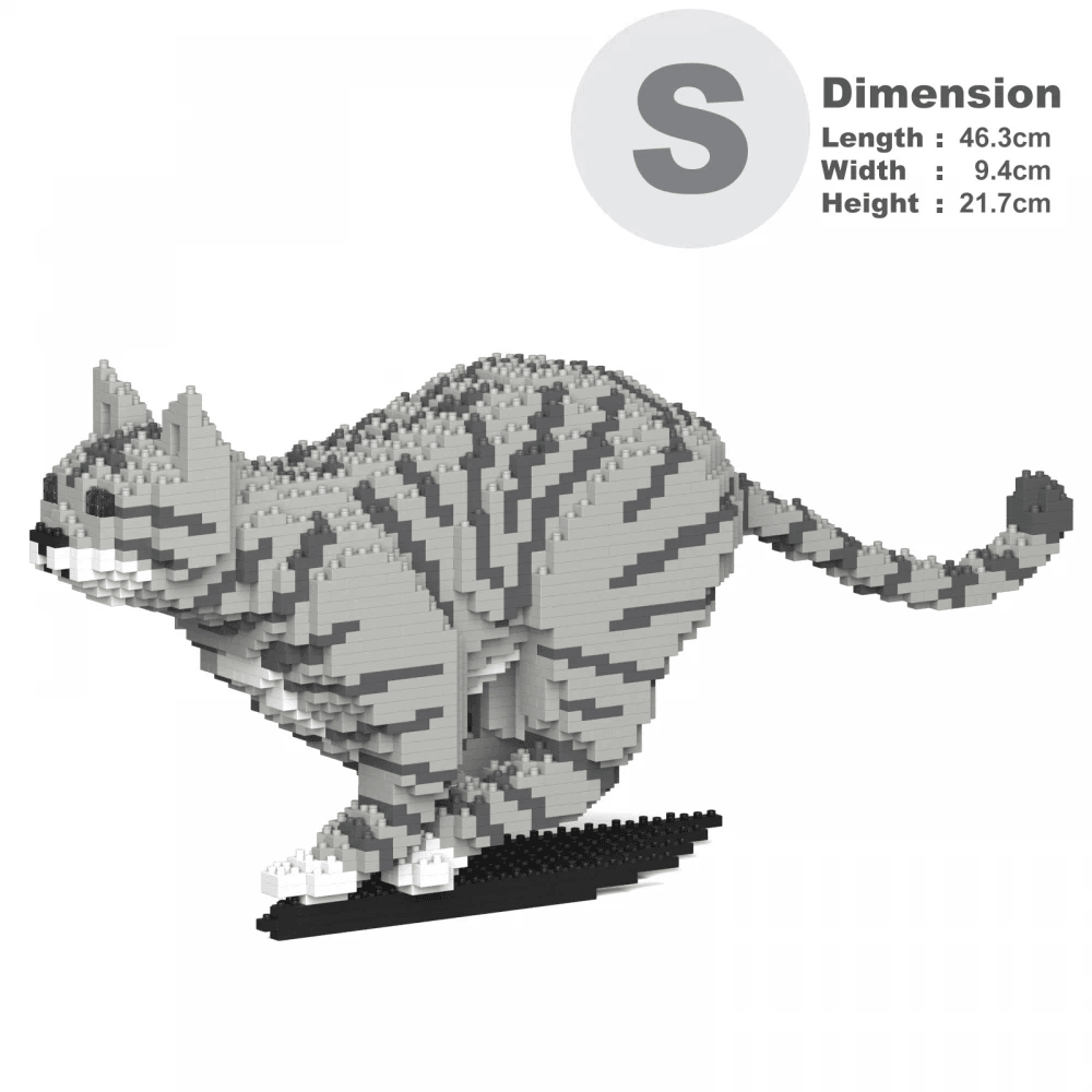 Grey Tabby (lighter) Cats Sculptures – LAminifigs