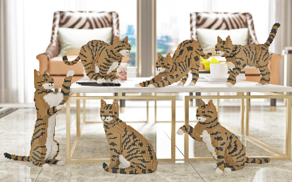 Brown Tabby Cat Building Set – LAminifigs