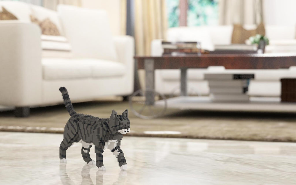Grey Tabby Cats Building Sets – LAminifigs