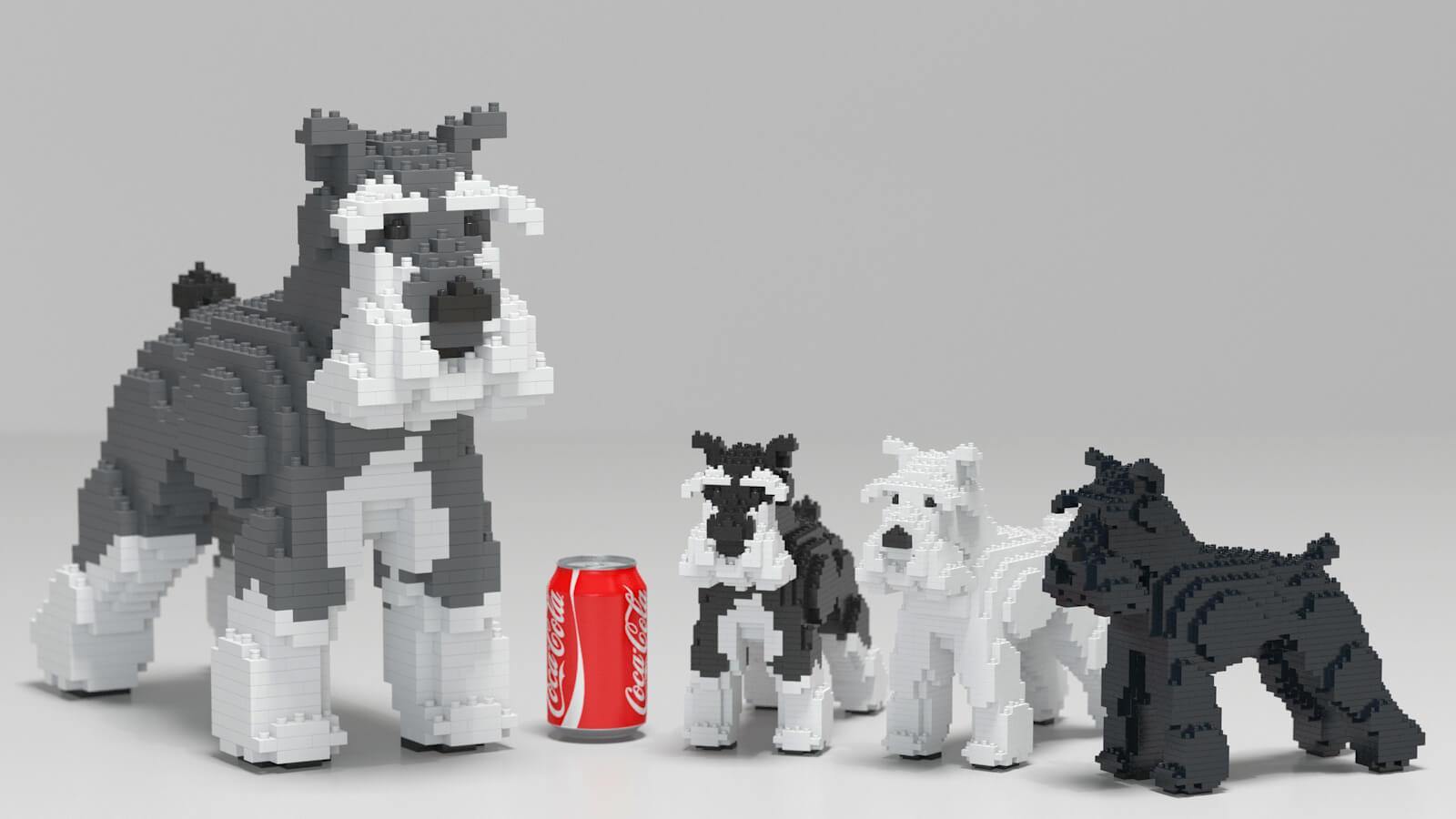 Standard Schnauzer Dog Building Set – LAminifigs
